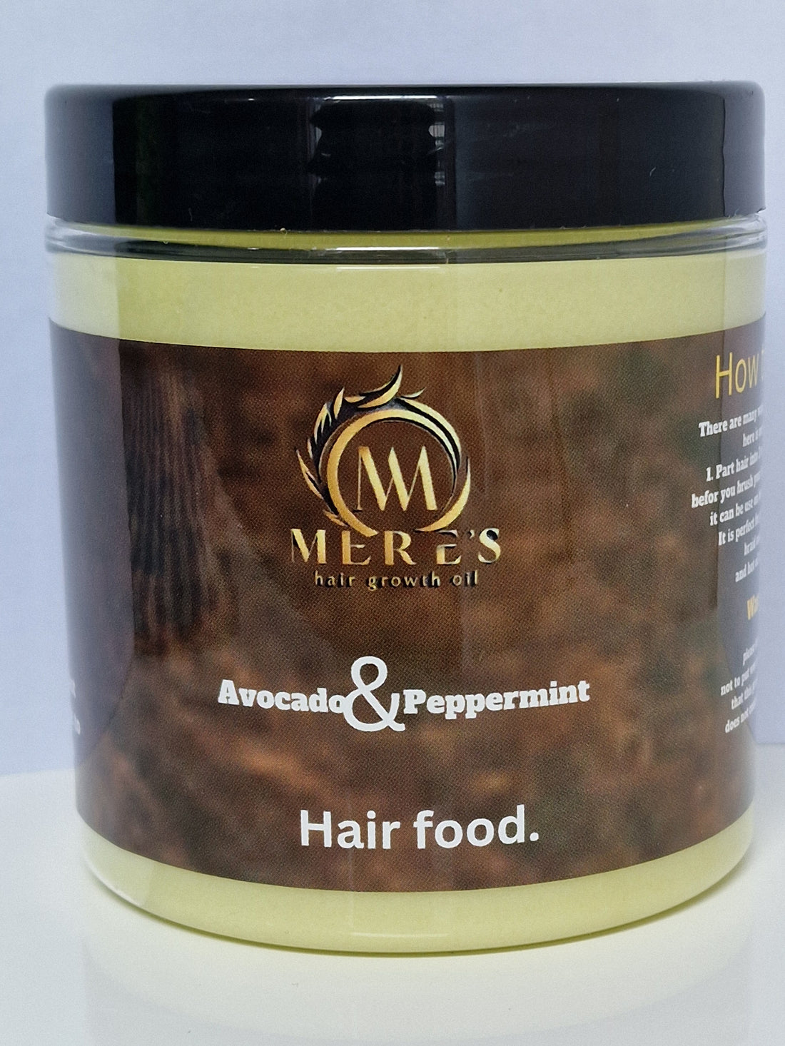 Avocado & peppermint hair food – MERE'S hair growth oil